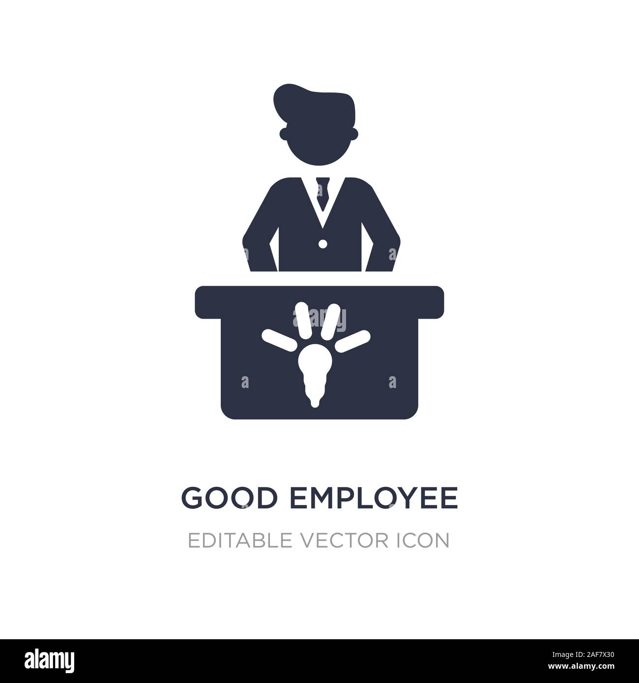 good employee icon on white background. Simple element illustration ...