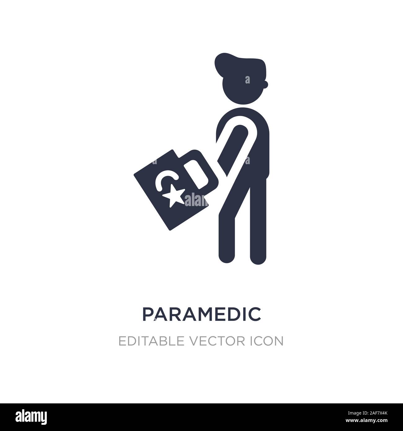 paramedic icon on white background. Simple element illustration from ...