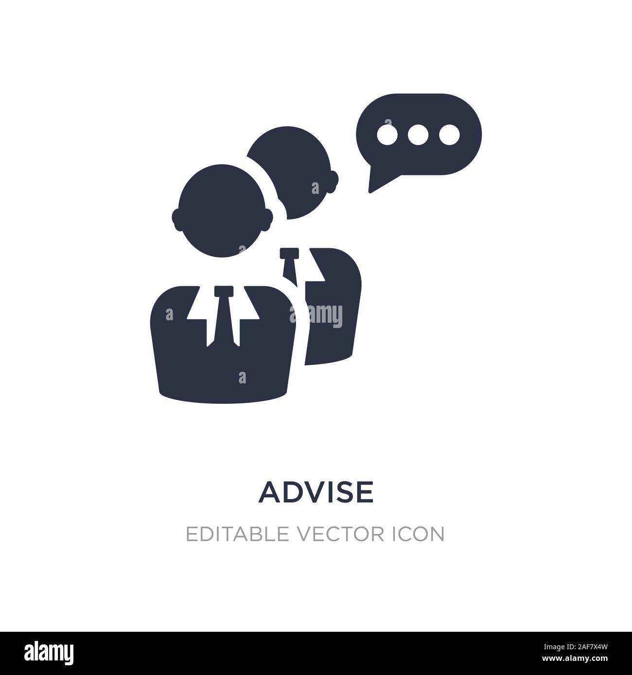 advise icon on white background. Simple element illustration from ...