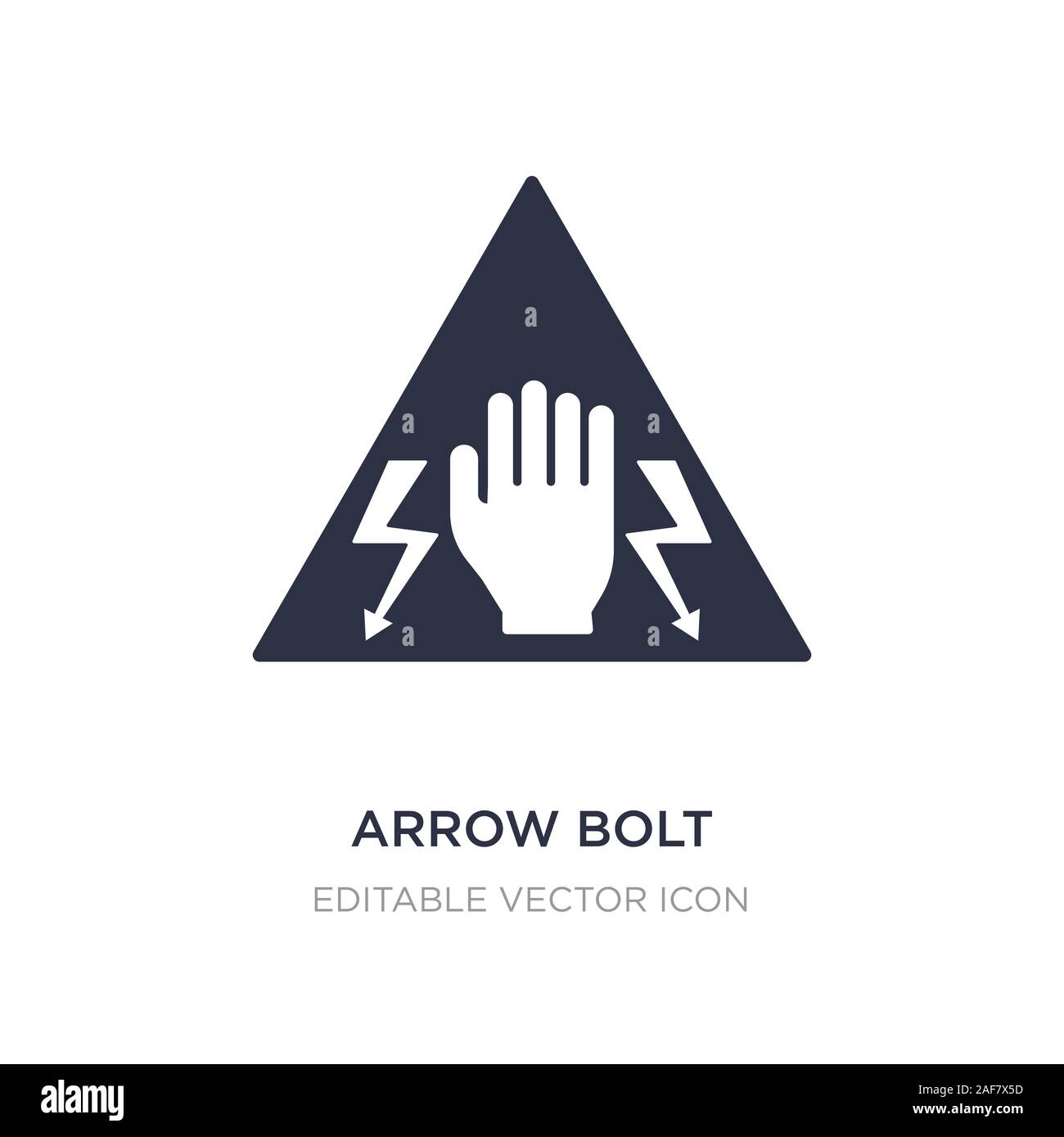 arrow bolt icon on white background. Simple element illustration from ...