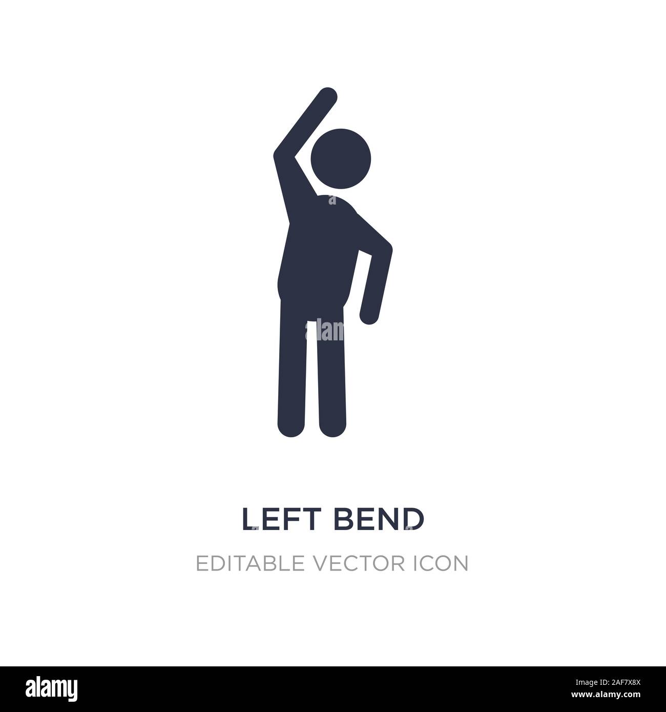 left bend icon on white background. Simple element illustration from ...