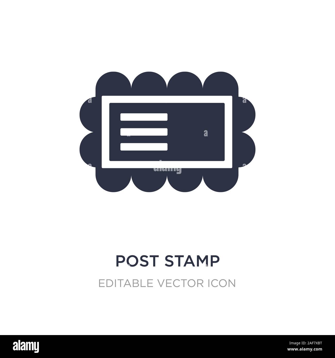 post stamp icon on white background. Simple element illustration from ...