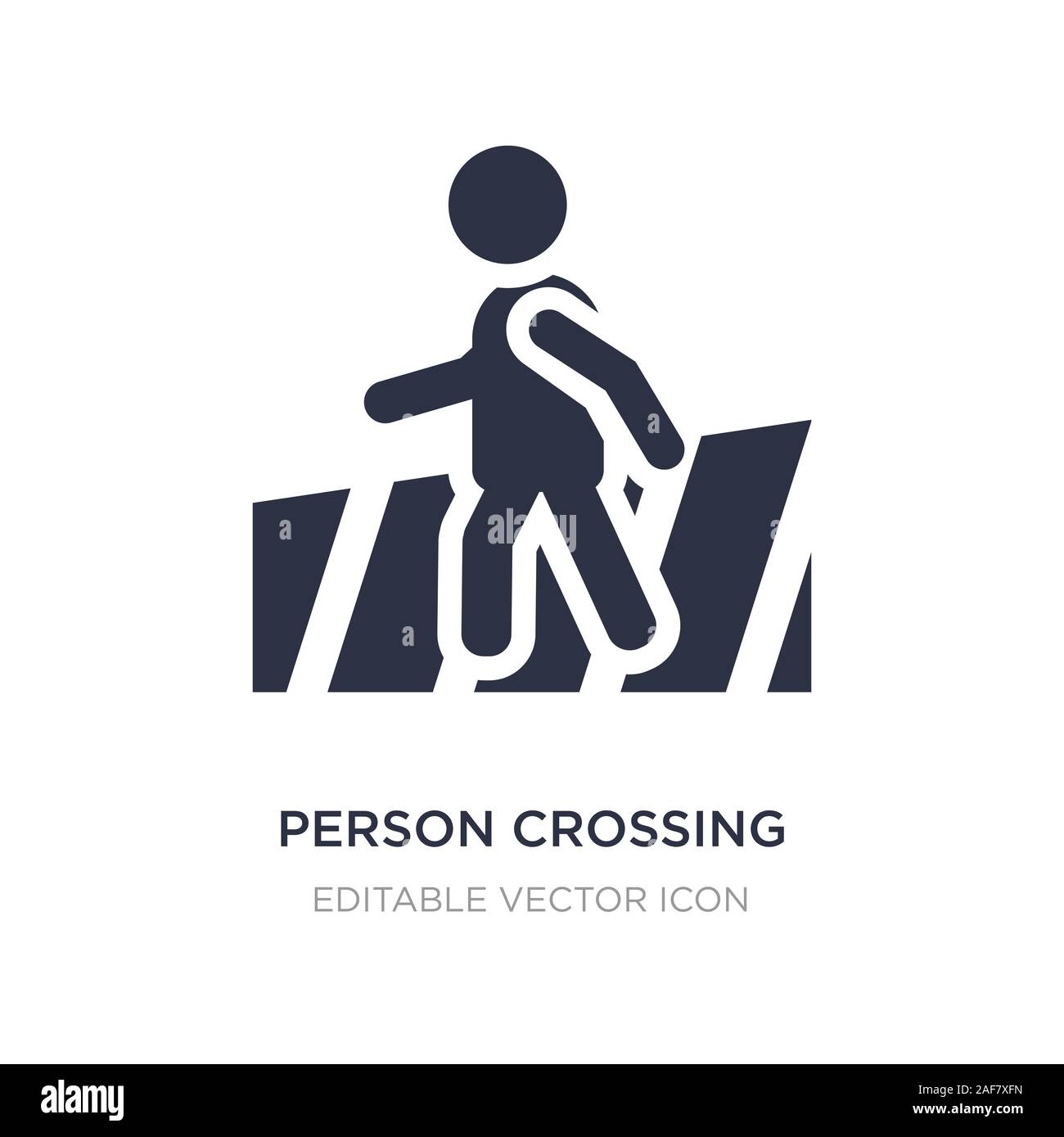 Old person with crossing logo Stock Vector Images - Alamy