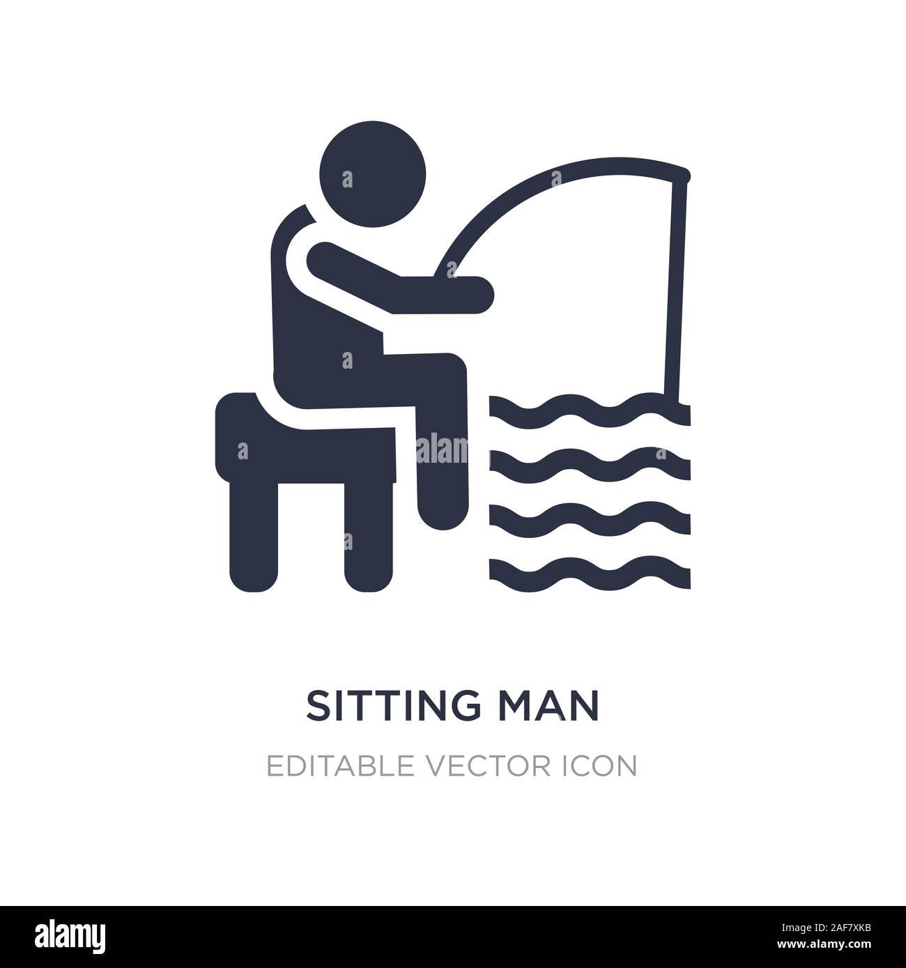 Man Fishing Icon