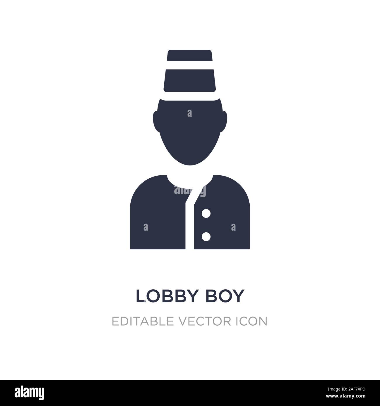 lobby boy icon on white background. Simple element illustration from ...