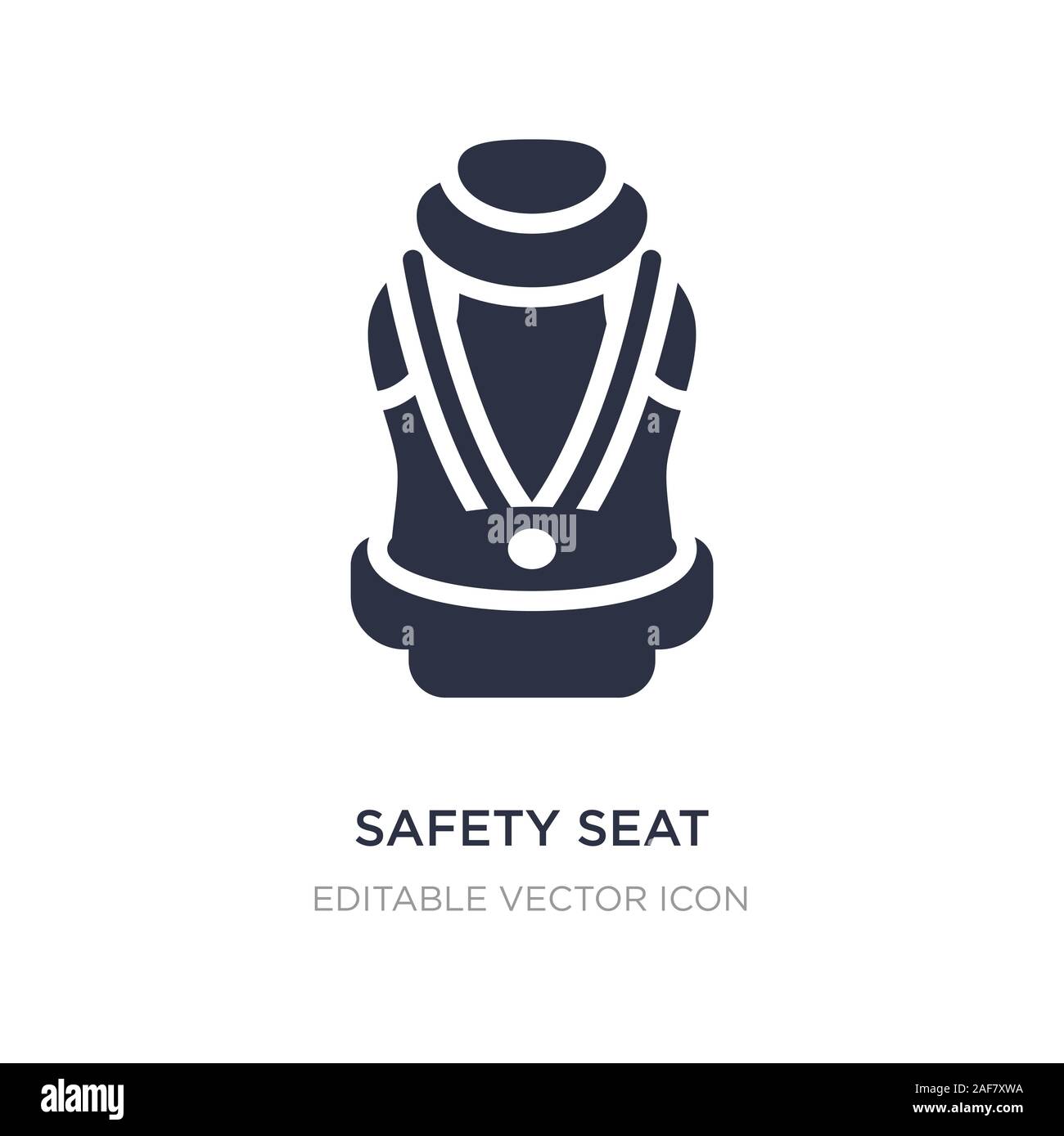 safety seat icon on white background. Simple element illustration from ...