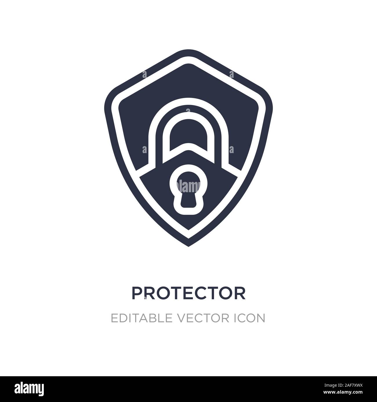 protector icon on white background. Simple element illustration from ...