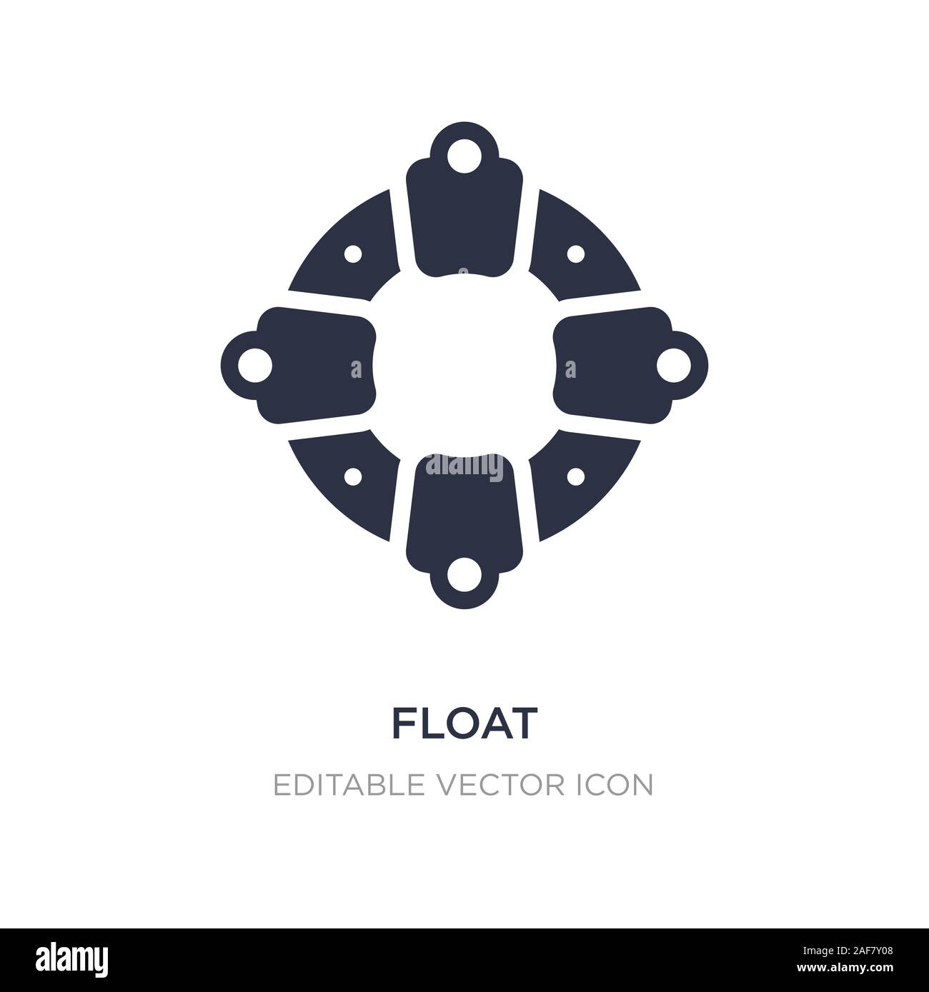 float icon on white background. Simple element illustration from ...