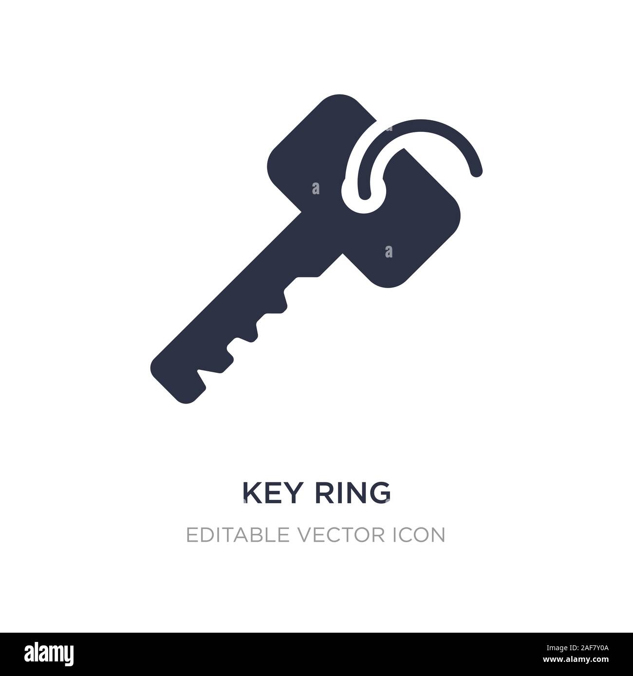 key ring icon on white background. Simple element illustration from ...