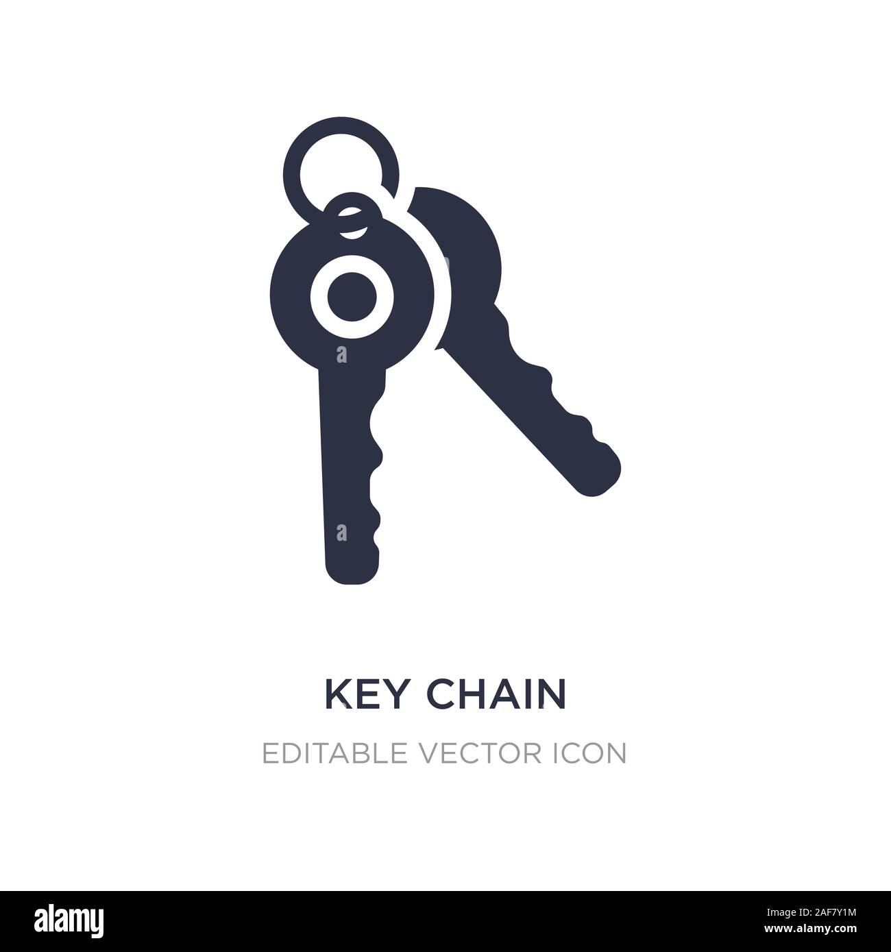 key chain icon on white background. Simple element illustration from ...