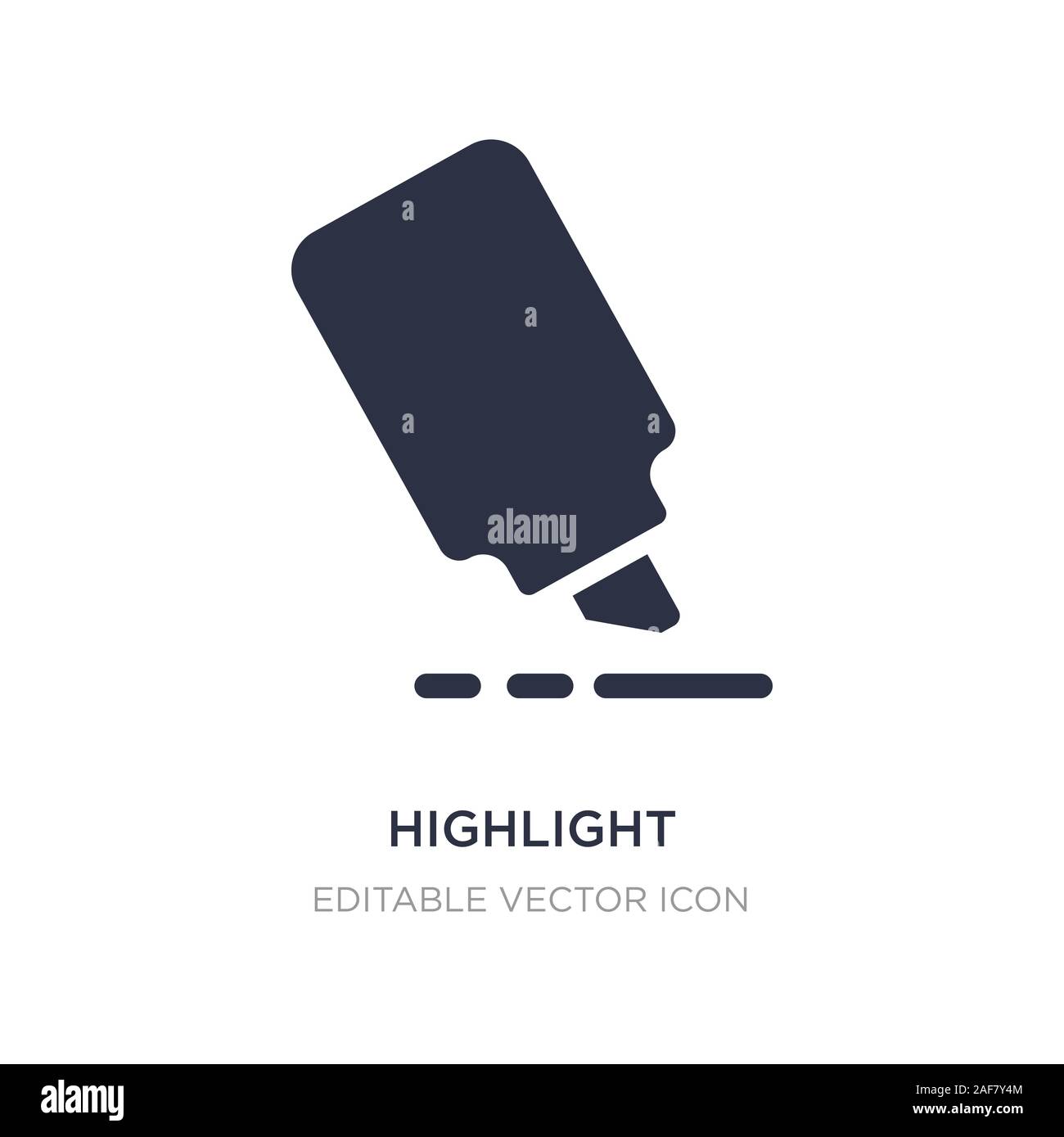 highlight icon on white background. Simple element illustration from ...