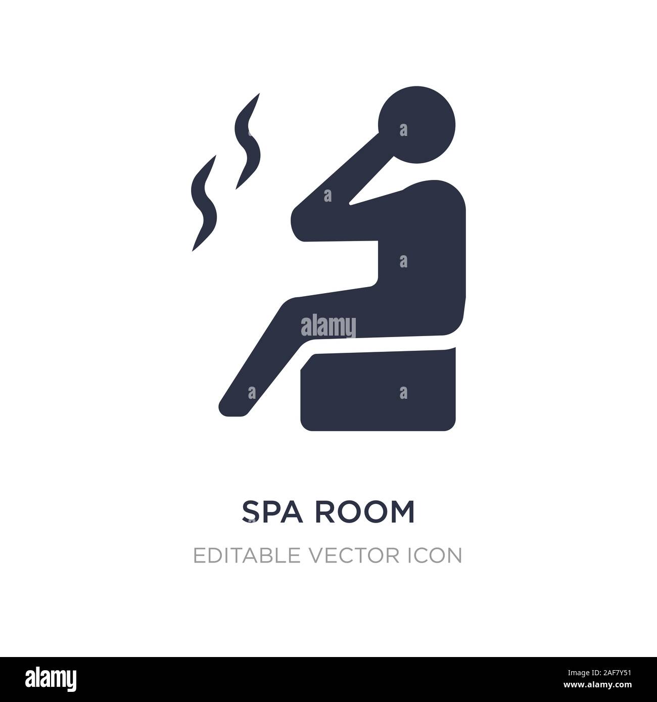 spa room icon on white background. Simple element illustration from ...