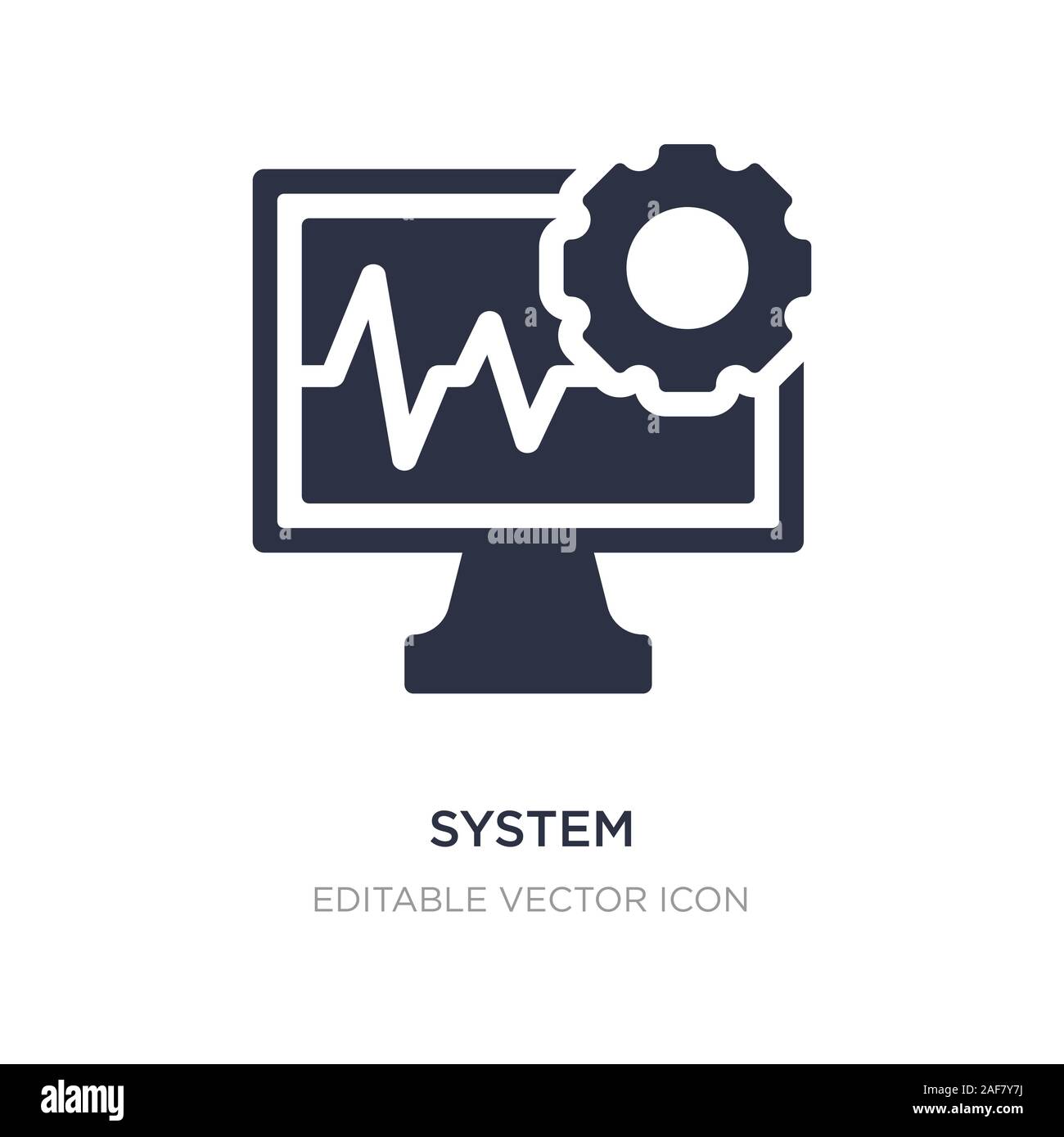 system icon on white background. Simple element illustration from ...
