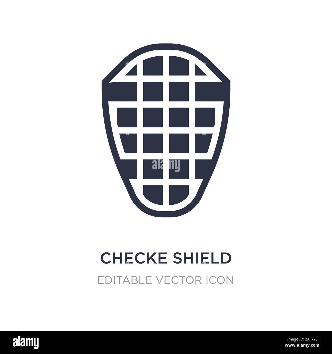 checke shield icon on white background. Simple element illustration ...