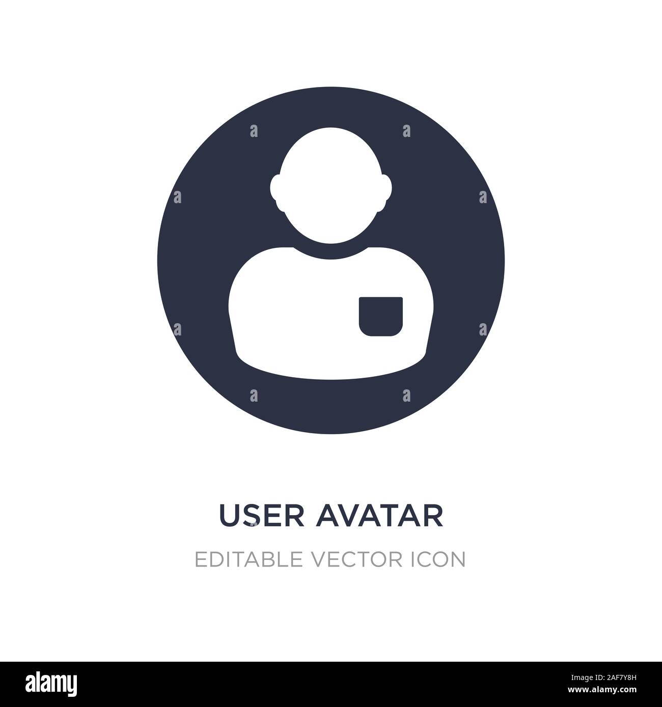 user avatar icon on white background. Simple element illustration from ...