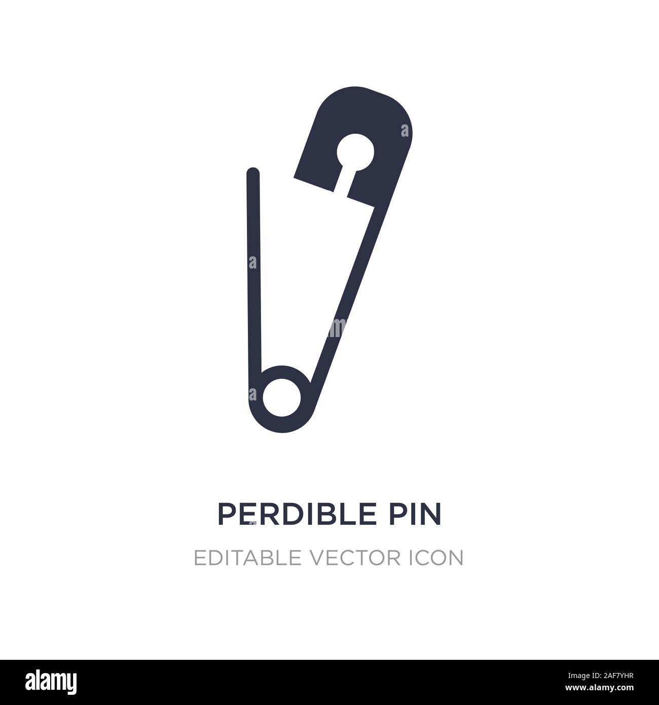 perdible pin icon on white background. Simple element illustration from ...