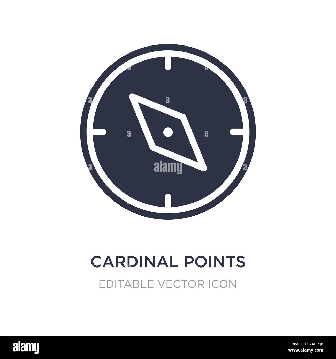 cardinal points icon on white background. Simple element illustration ...