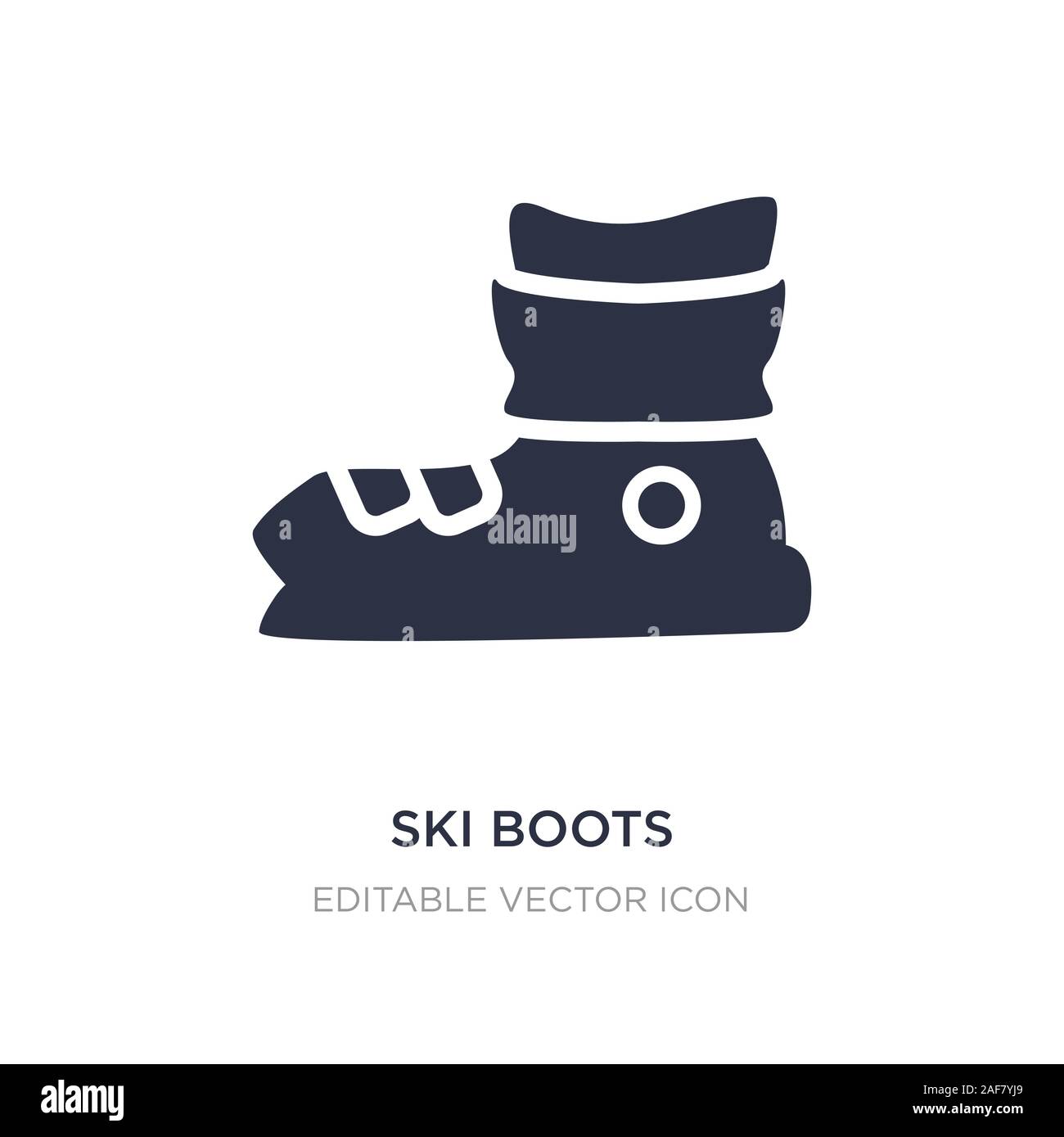 ski boots icon on white background. Simple element illustration from ...