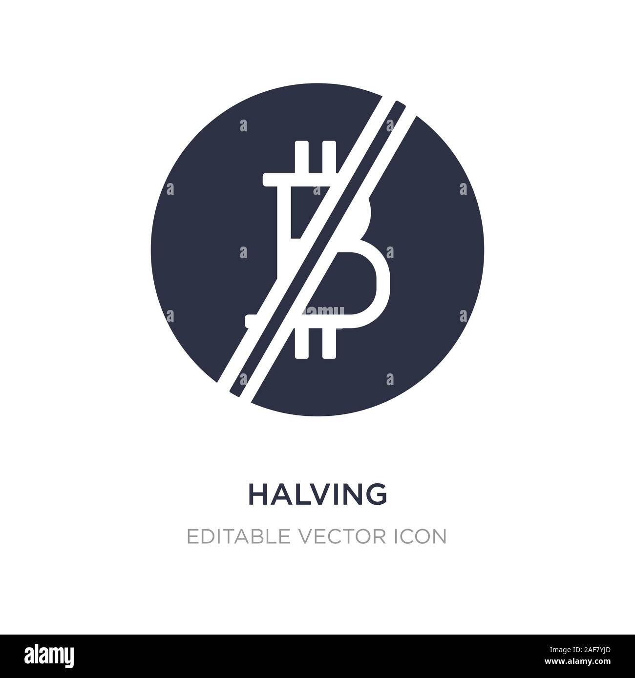 halving icon on white background. Simple element illustration from ...