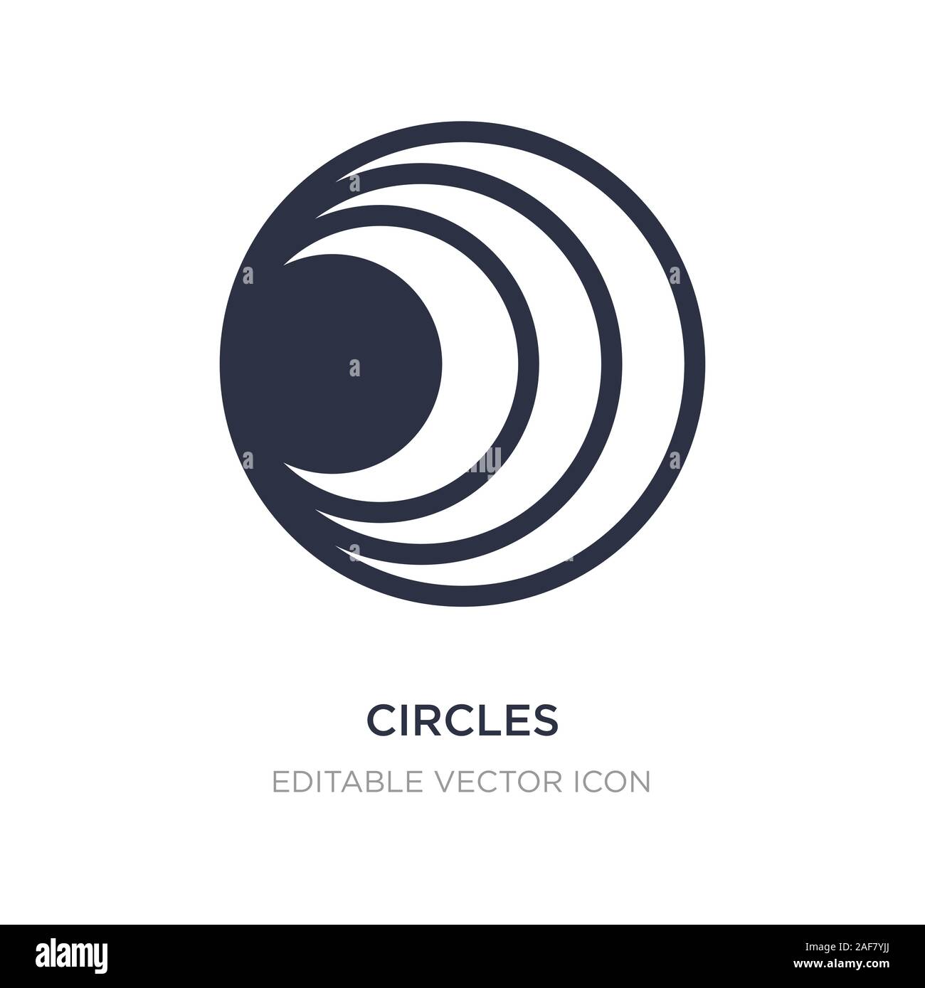 circles icon on white background. Simple element illustration from ...