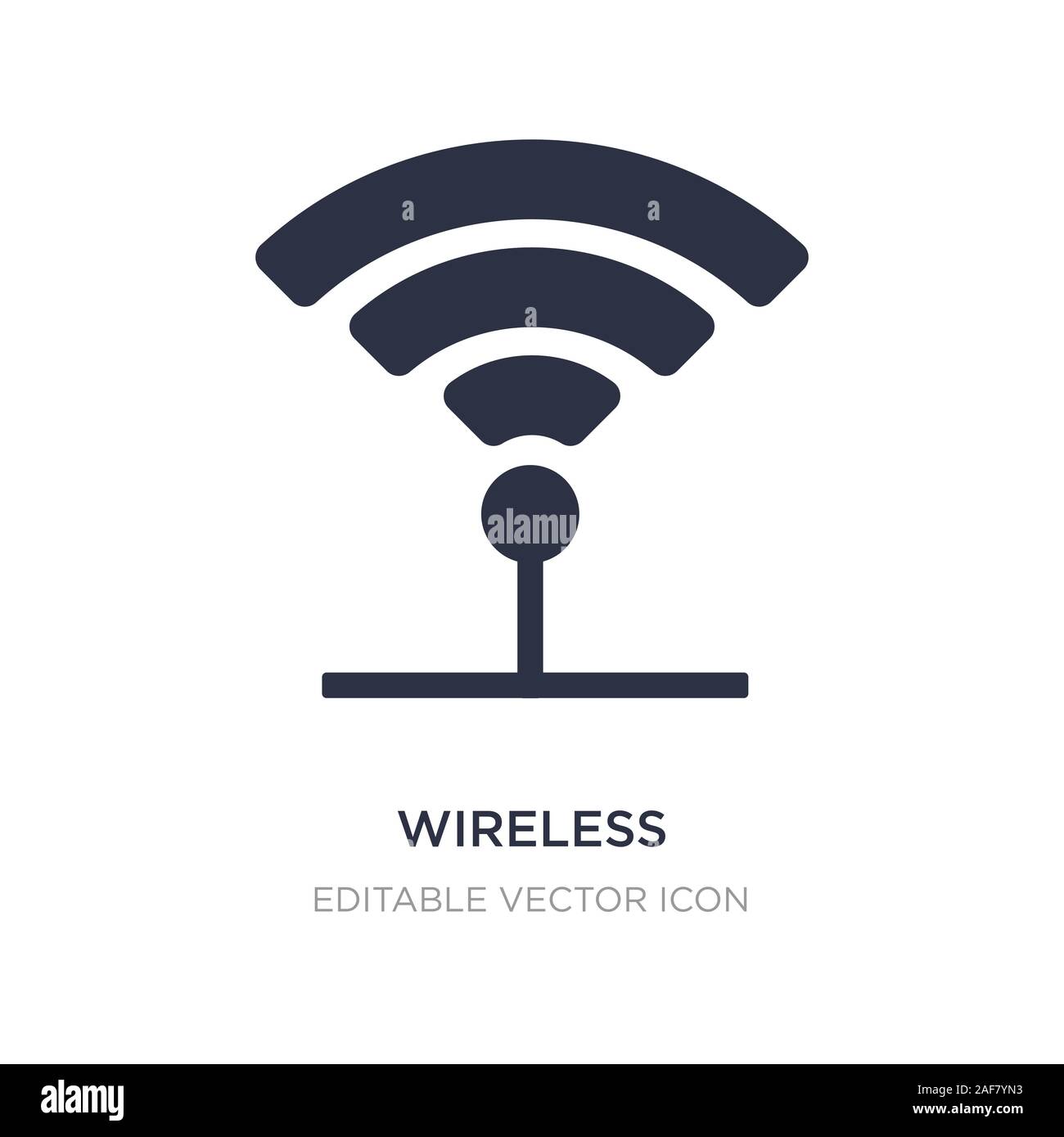wireless icon on white background. Simple element illustration from ...