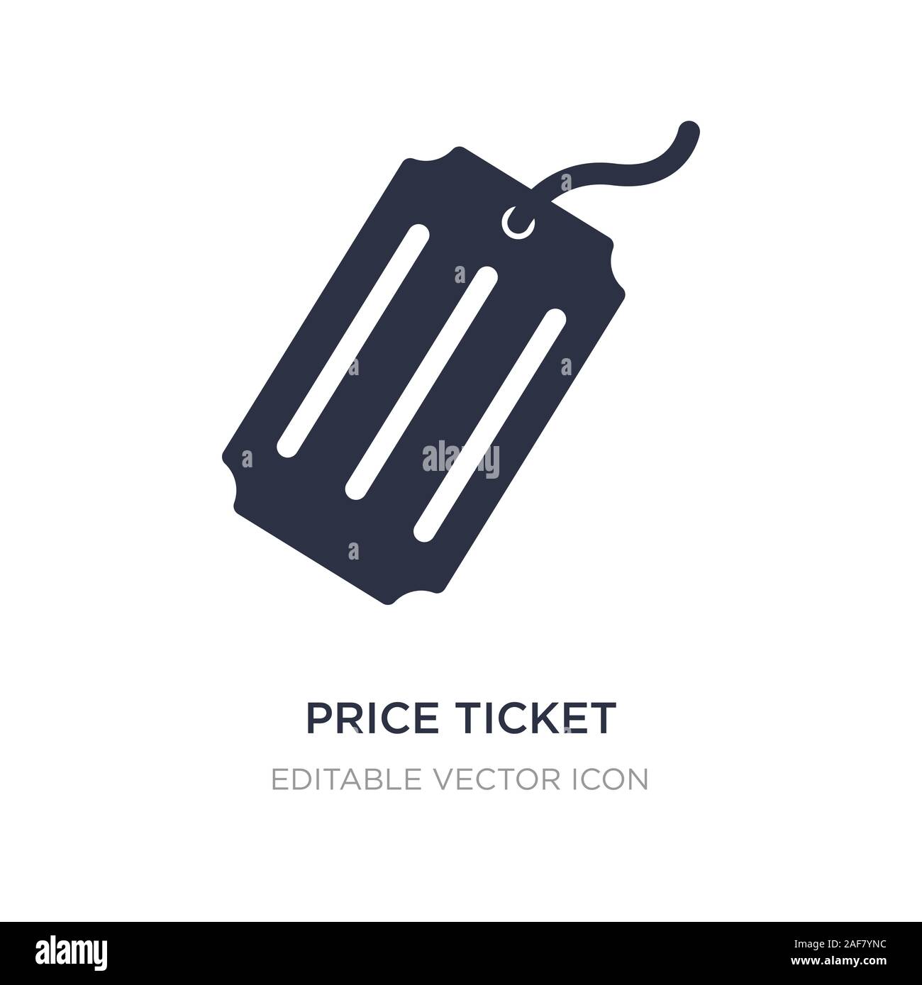 price ticket icon on white background. Simple element illustration from ...