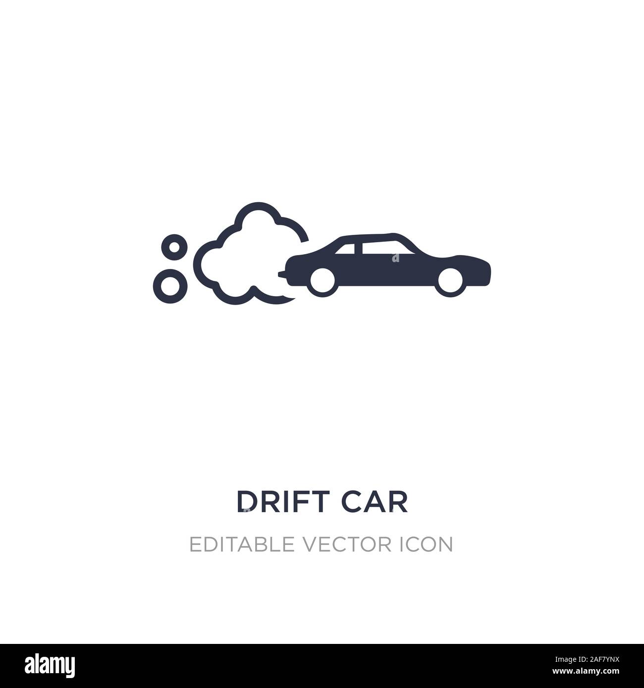 drift car icon on white background. Simple element illustration from ...