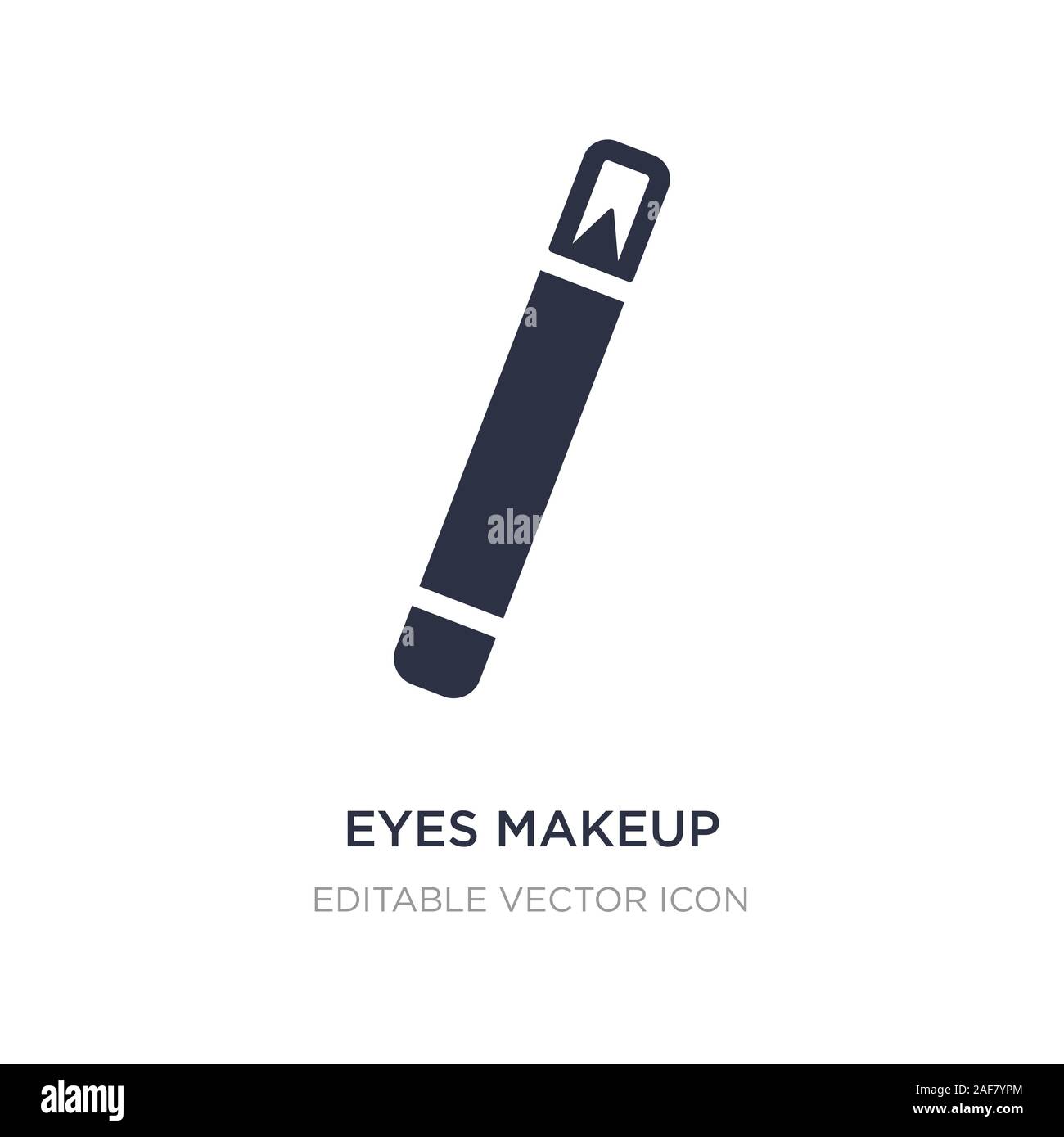 eyes makeup pencils icon on white background. Simple element ...