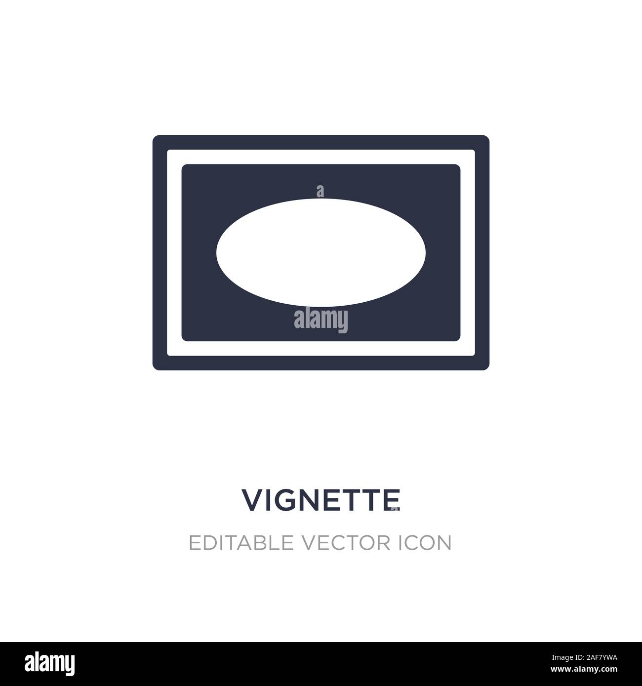 vignette icon on white background. Simple element illustration from ...