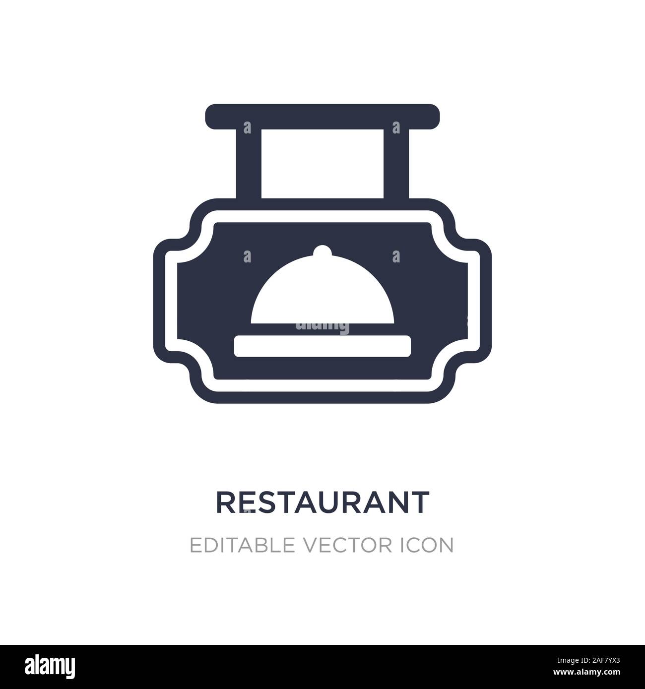 restaurant icon on white background. Simple element illustration from ...