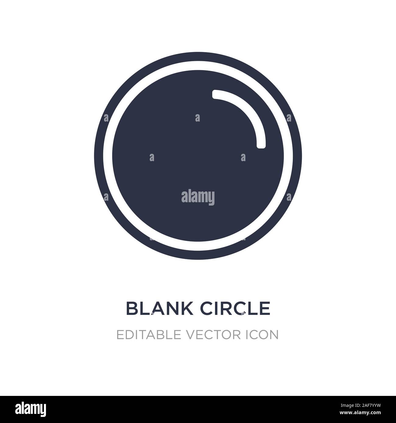 blank circle icon on white background. Simple element illustration from ...