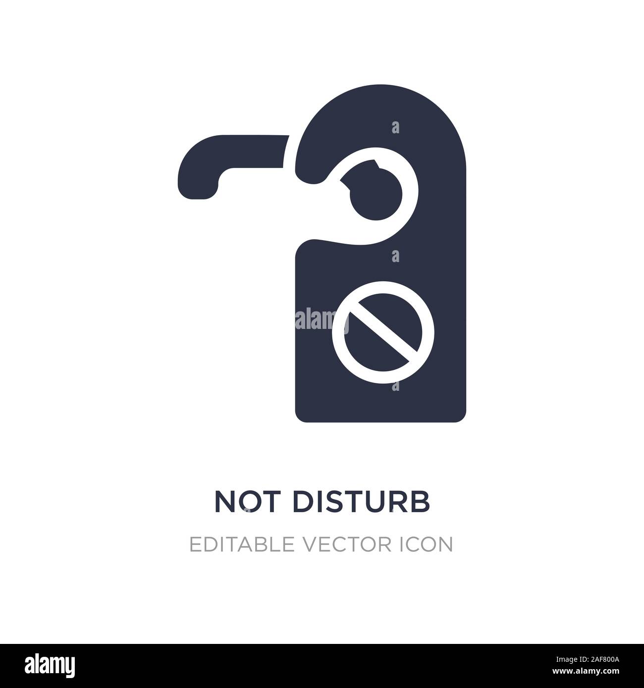 not disturb icon on white background. Simple element illustration from ...