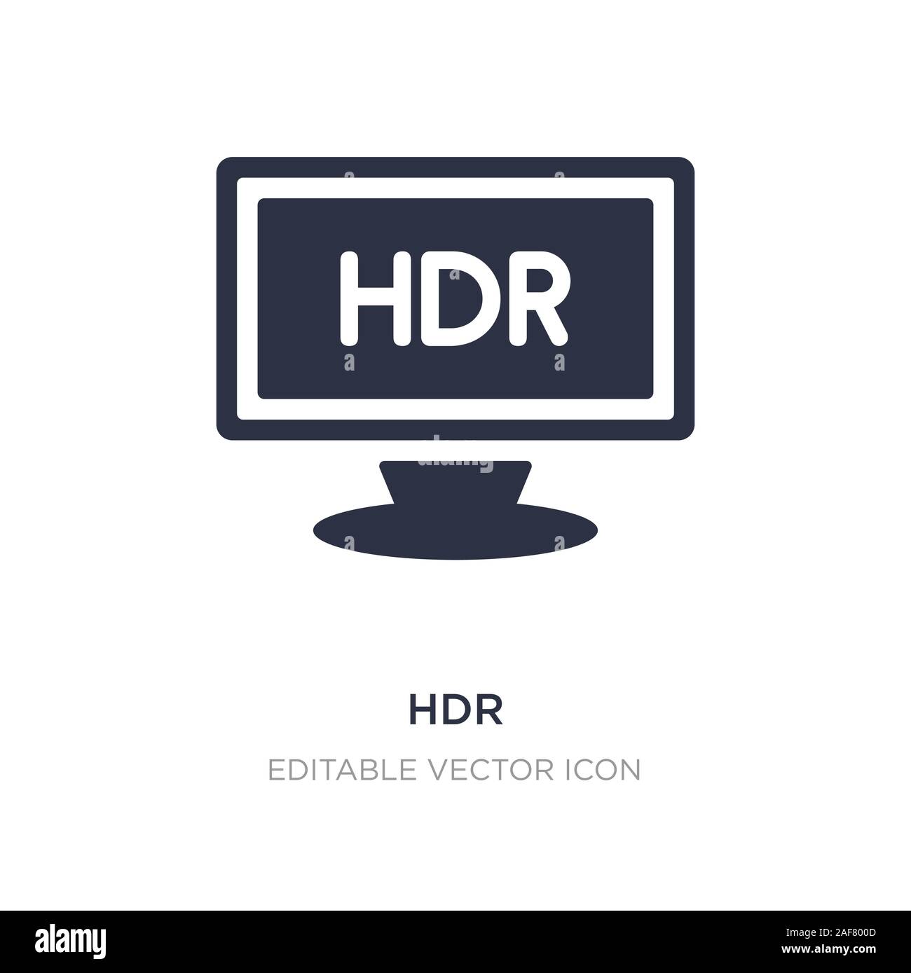 hdr icon on white background. Simple element illustration from Shapes ...