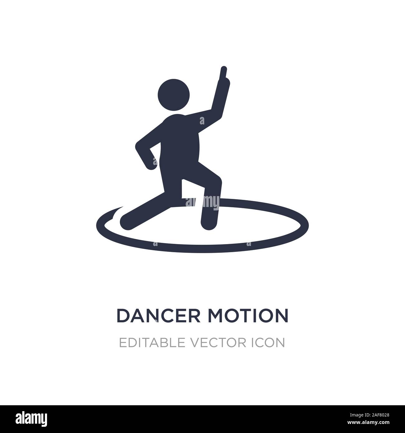 dancer motion icon on white background. Simple element illustration ...