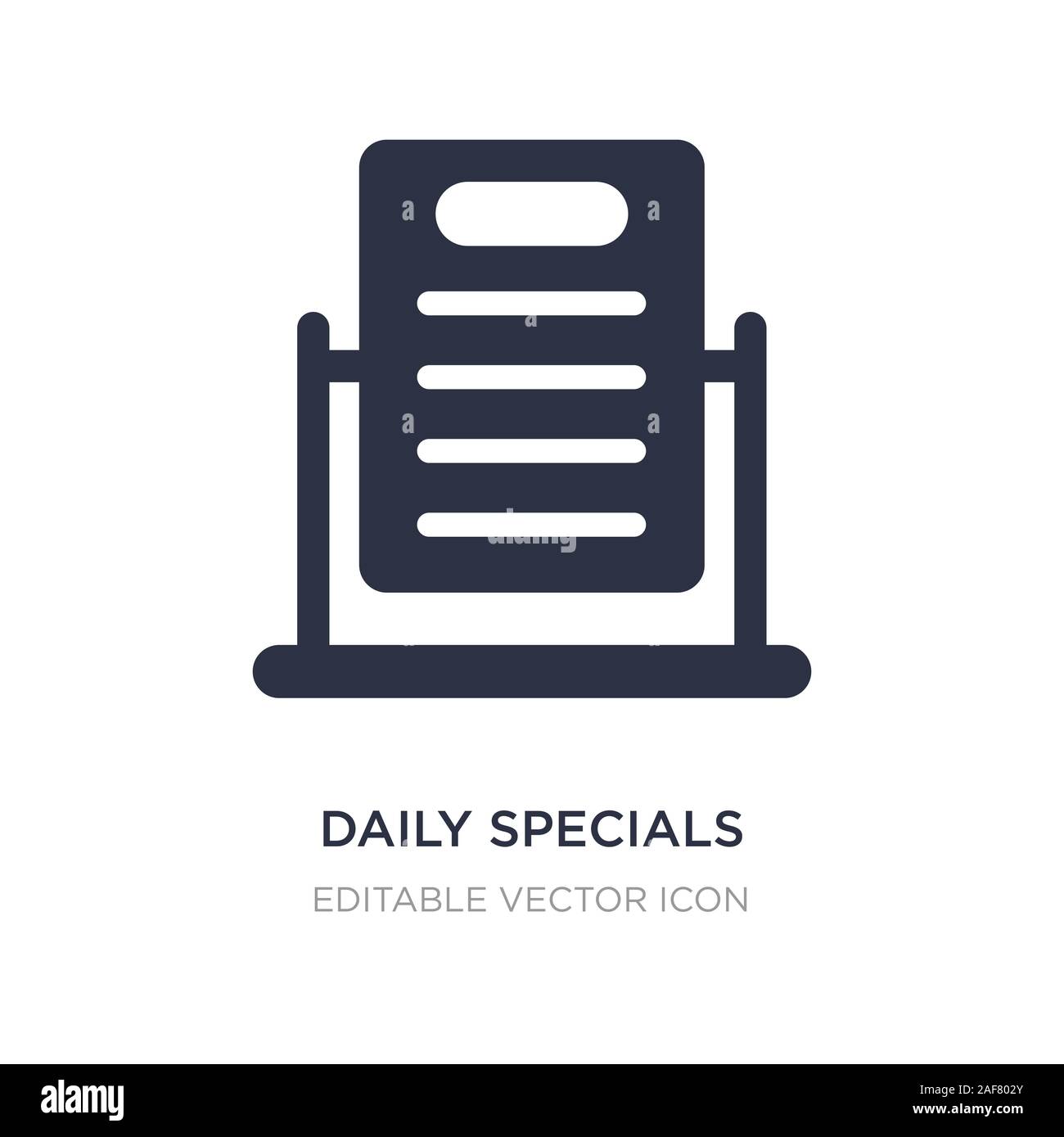 daily specials board icon on white background. Simple element ...