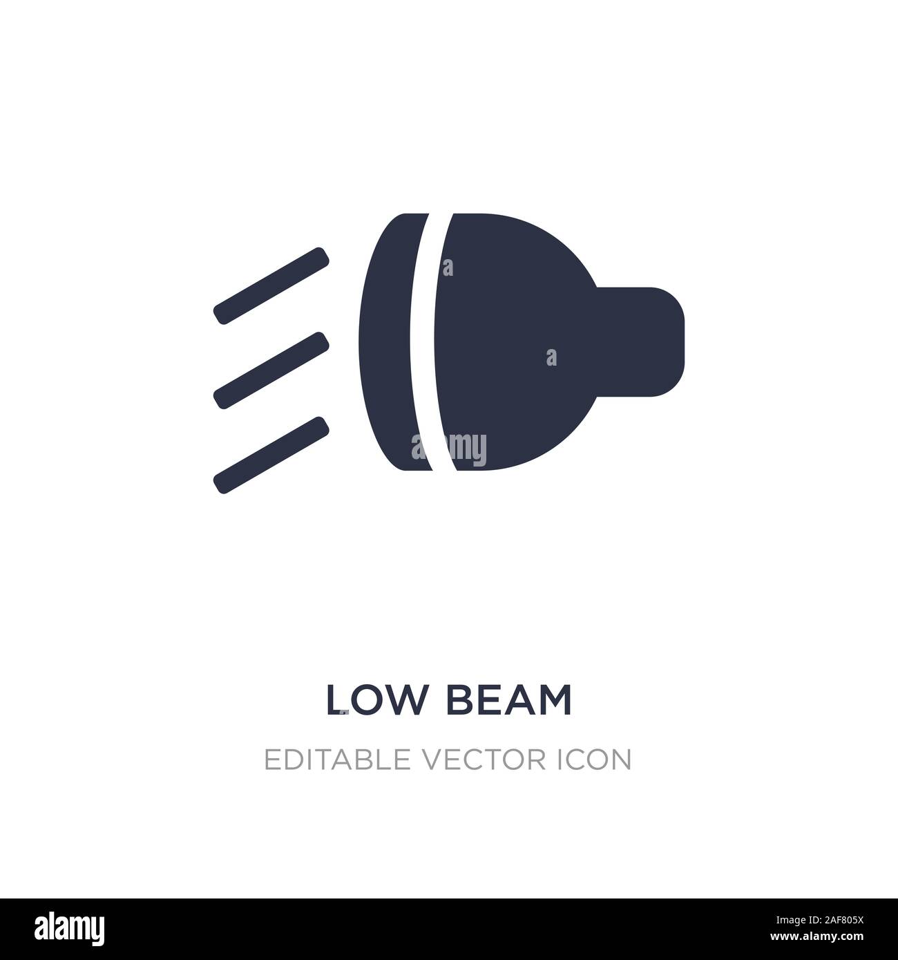 low beam icon on white background. Simple element illustration from ...