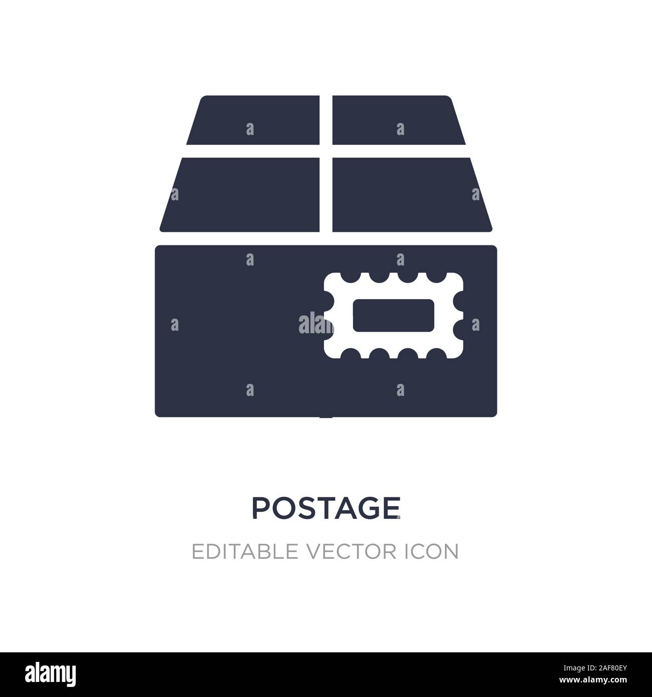 postage icon on white background. Simple element illustration from ...