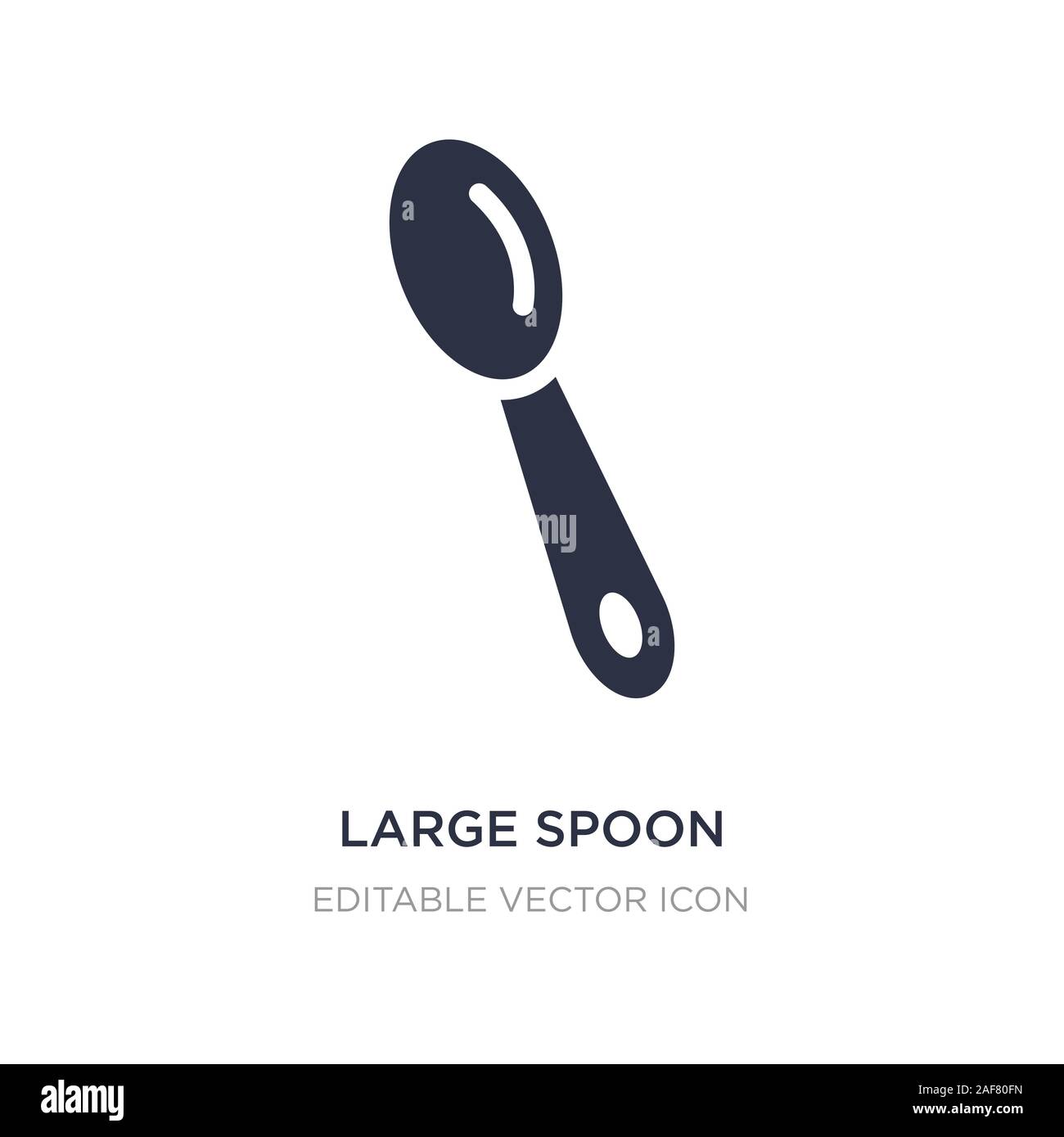 large spoon icon on white background. Simple element illustration from ...