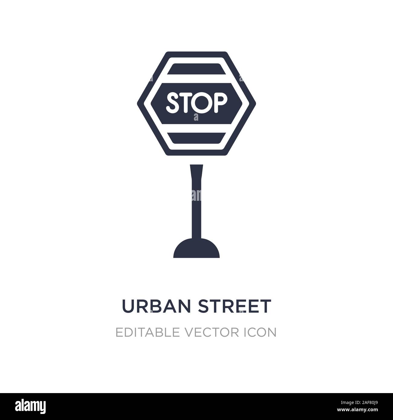 urban street traffic icon on white background. Simple element ...