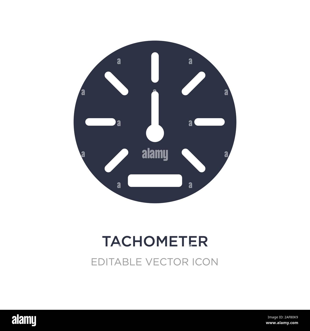 tachometer icon on white background. Simple element illustration from ...