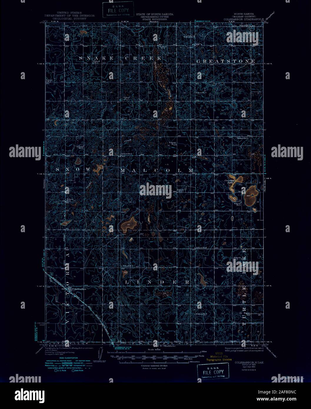 Map of coleharbor hi-res stock photography and images - Alamy