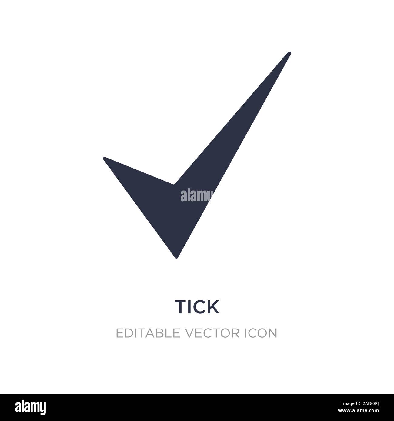 tick icon on white background. Simple element illustration from Signs ...