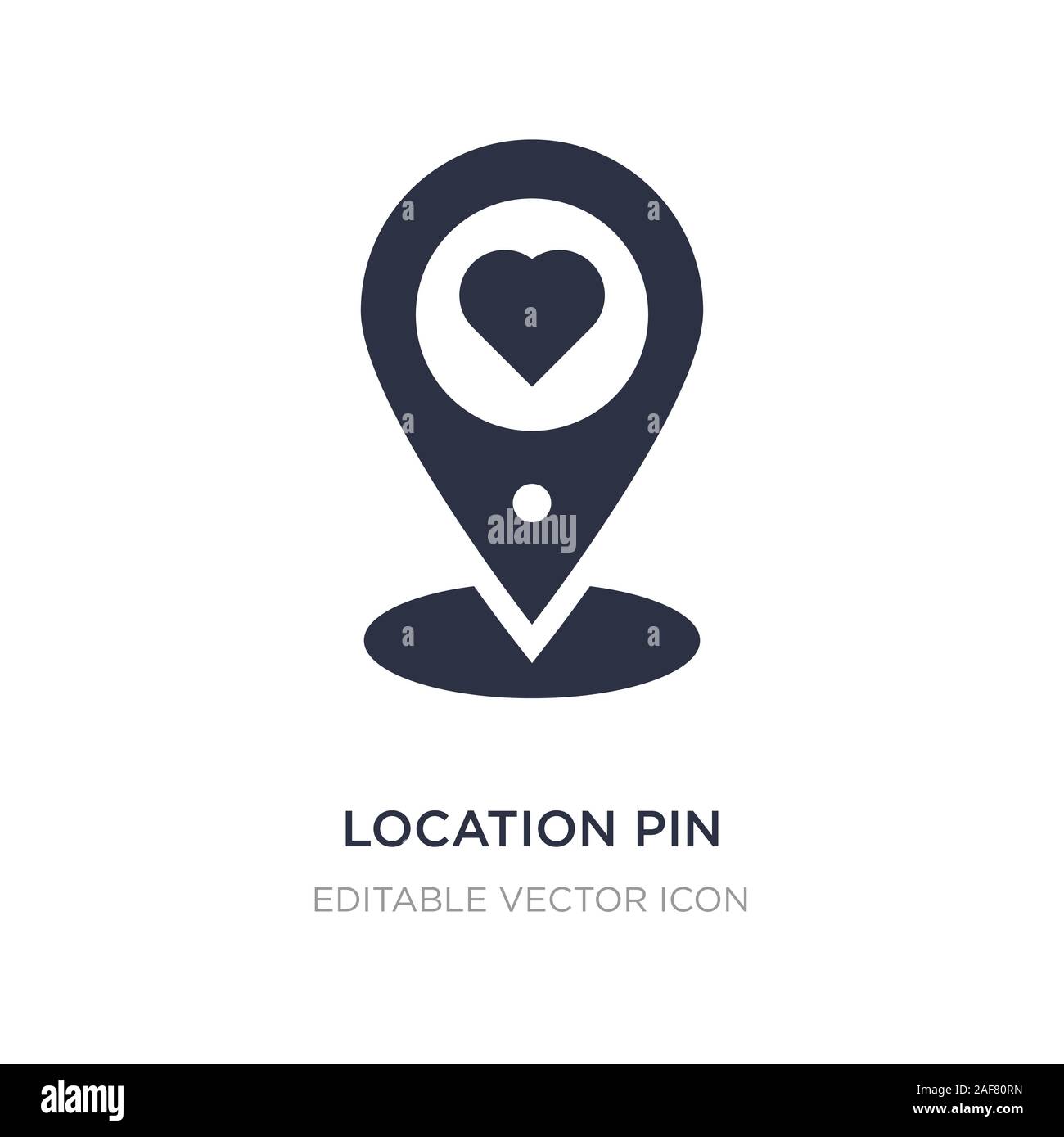 location pin icon on white background. Simple element illustration from ...