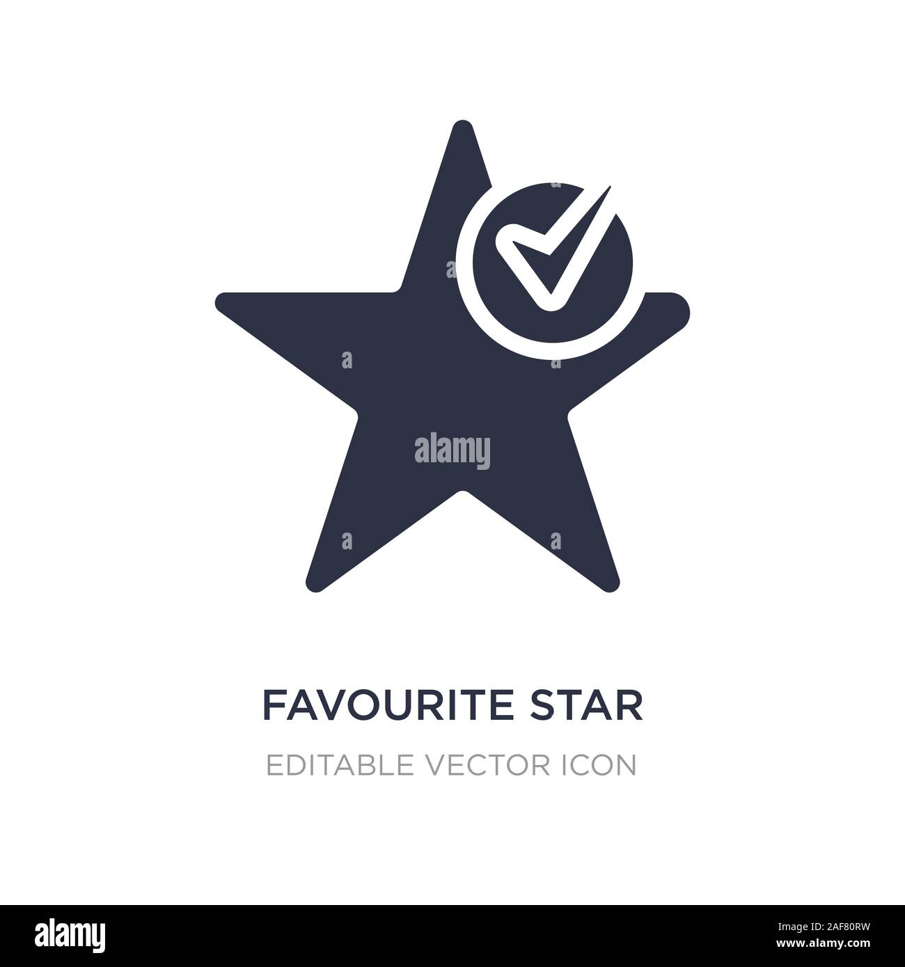 favourite star icon on white background. Simple element illustration ...