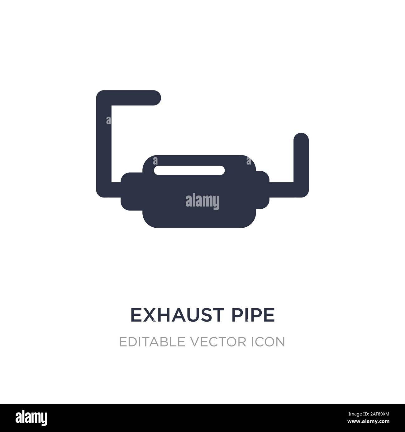 exhaust pipe icon on white background. Simple element illustration from ...
