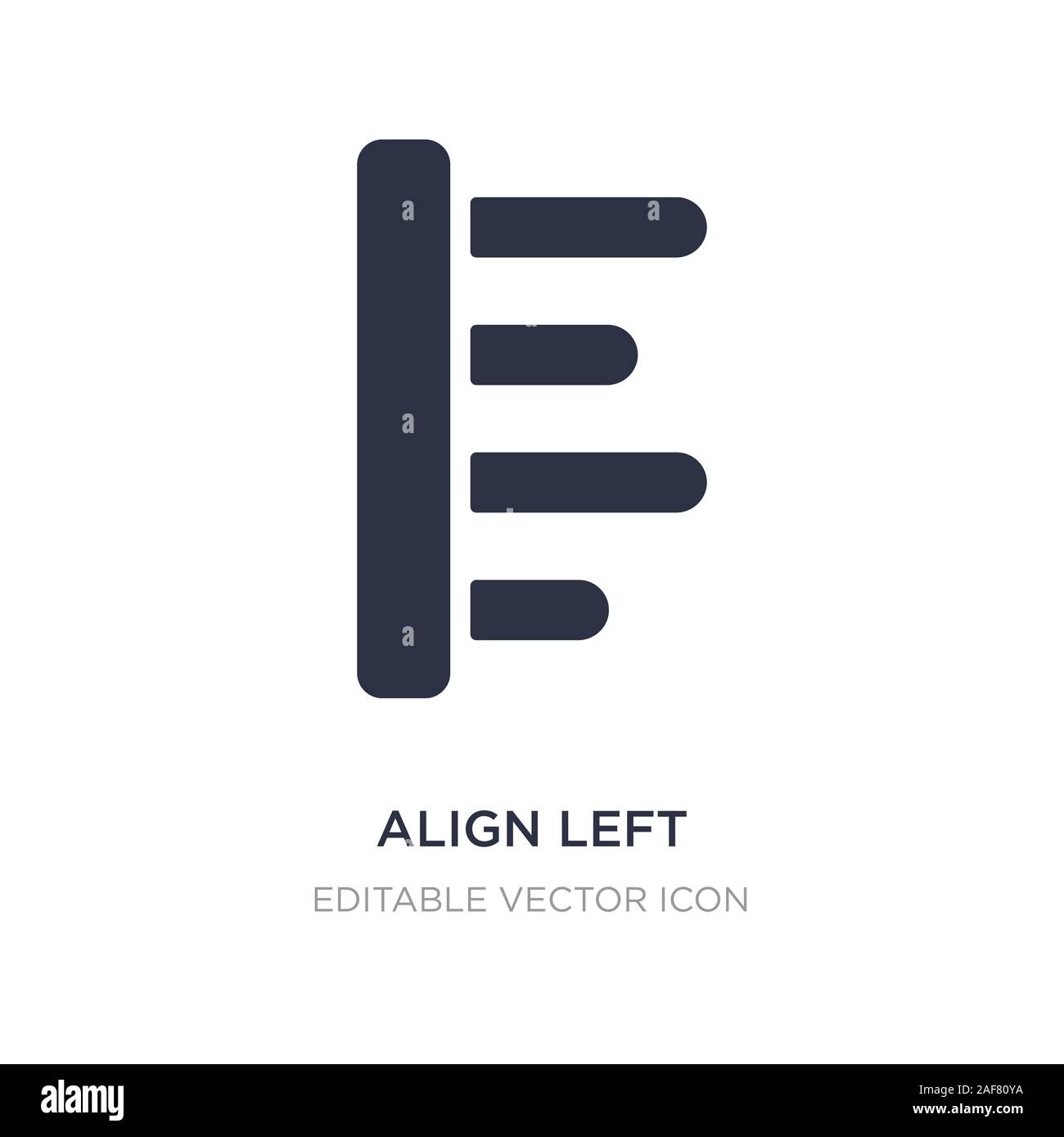 align left icon on white background. Simple element illustration from ...