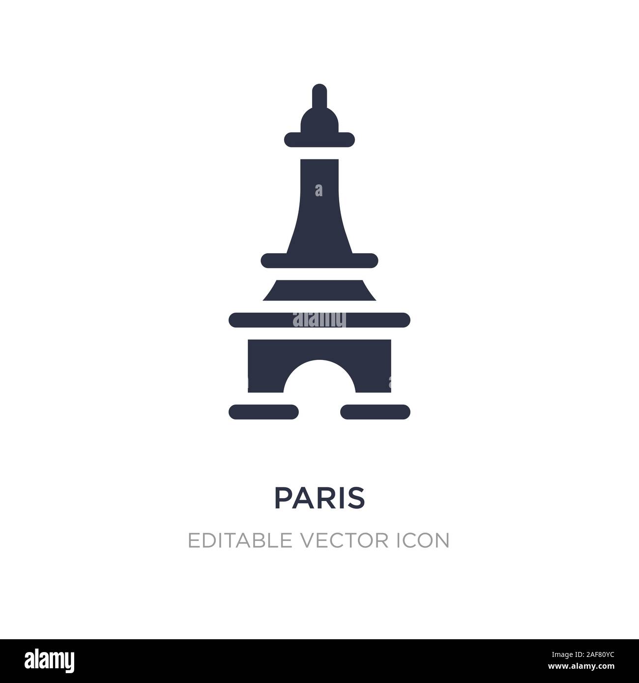 paris icon on white background. Simple element illustration from Travel ...