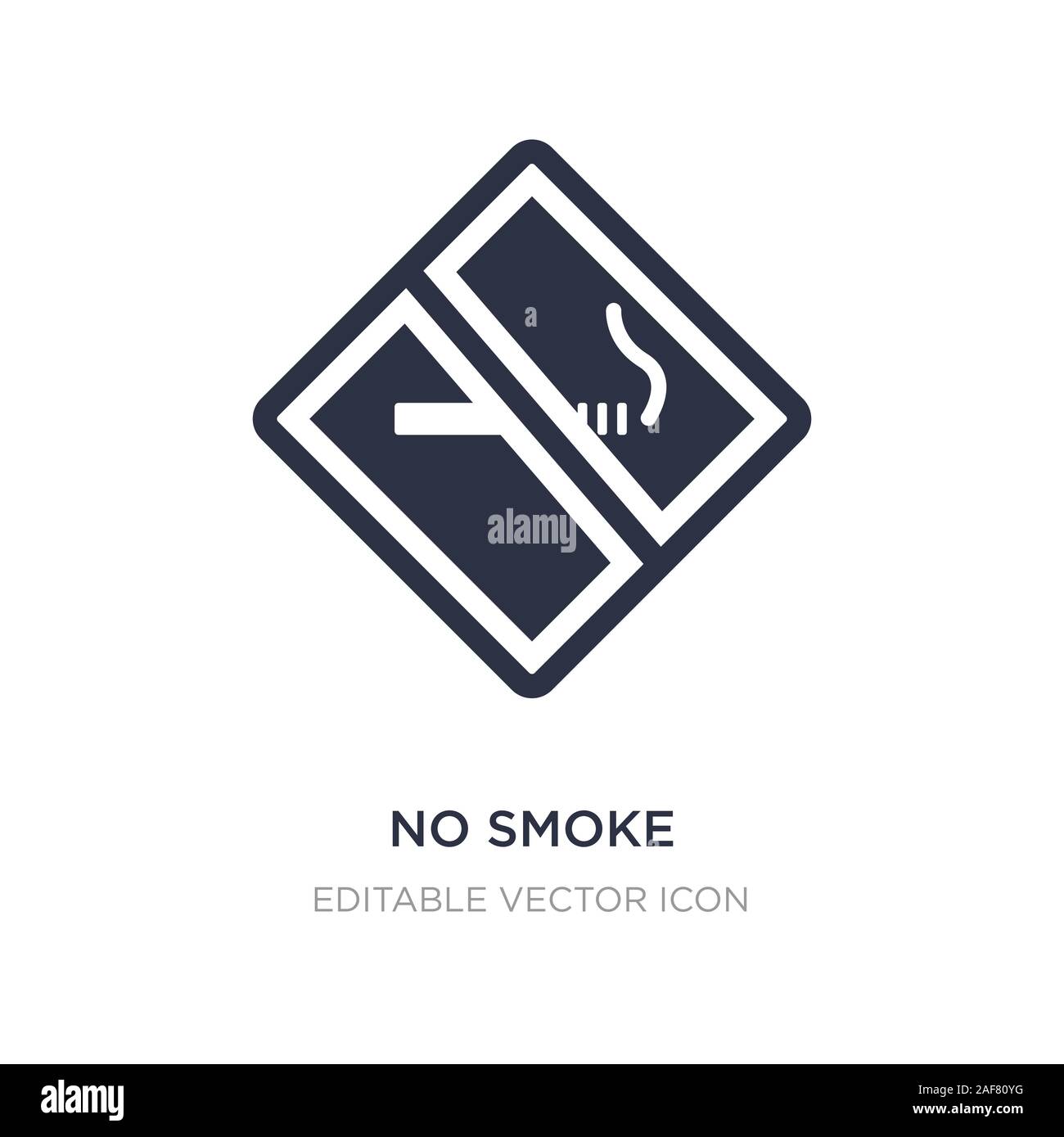 no smoke icon on white background. Simple element illustration from ...