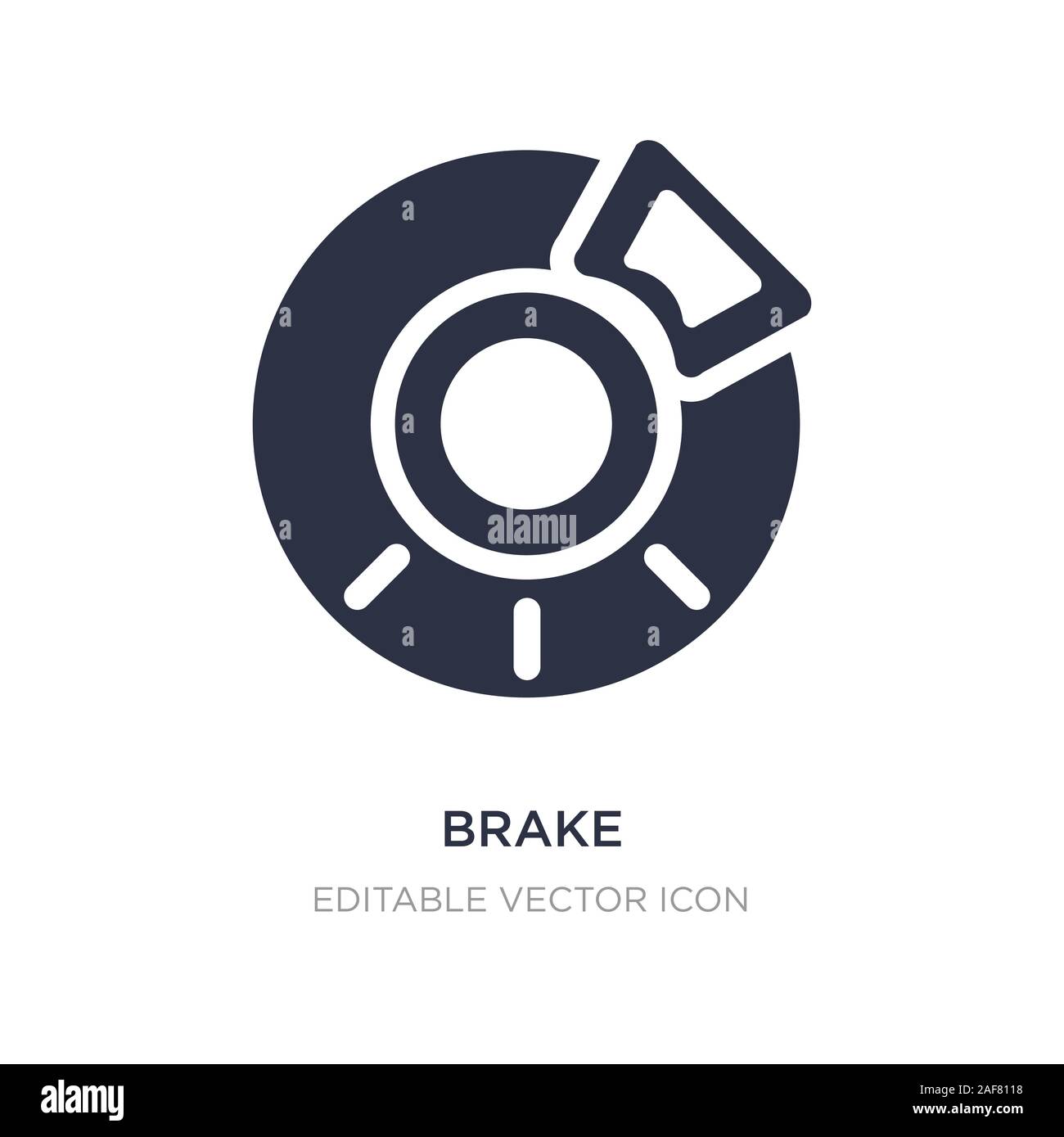 brake icon on white background. Simple element illustration from ...