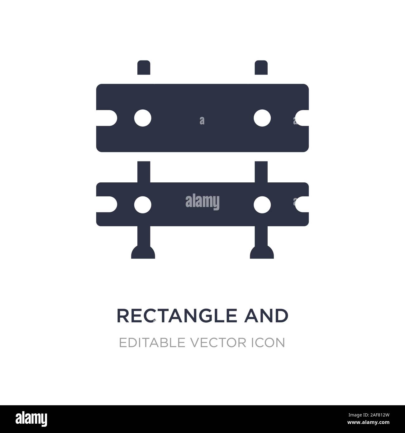 rectangle and arrow icon on white background. Simple element ...